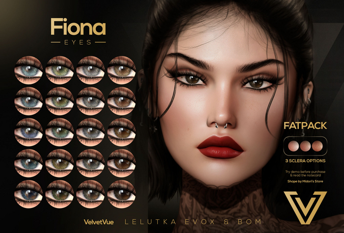 Second Life Marketplace - [ VelvetVue ] Fiona :: Fatpack